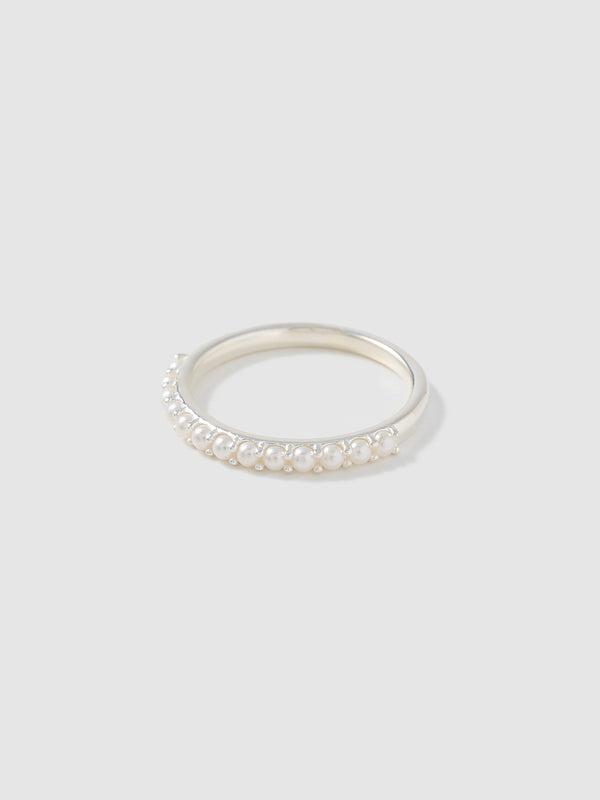 Mini pearl silver ring – SARLO